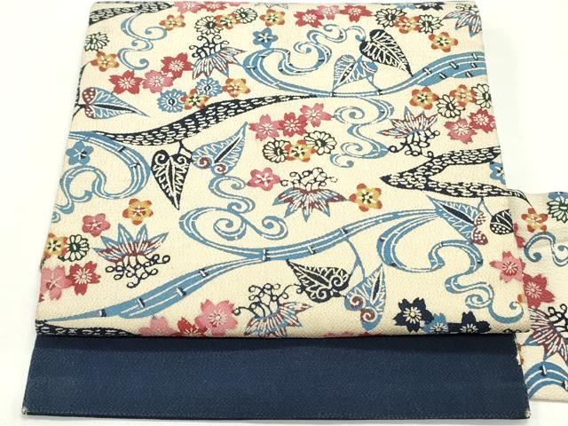 ■■■　サイズ　■■■ 長さ 336cm 幅 30.5cm程 ■■■　商品詳細　■■■ 【正絹】 状態は接写画像のように 胴回り、裏地に変色、たれ先、手先に擦れがございますが その他特に目立ったシミ汚れなどもなく大変良い状態です。 大変上質...