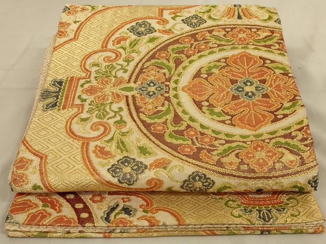 ■■■　サイズ　■■■ 長さ 432cm 幅 30.5cm程 ■■■　商品詳細　■■■ 【正絹・芯なし】 詳細に関しましては、画像をご確認ください。 大変上質な逸品になります。 お安く出品致しますので、是非この機会にいかがでしょうか？ ※汚...