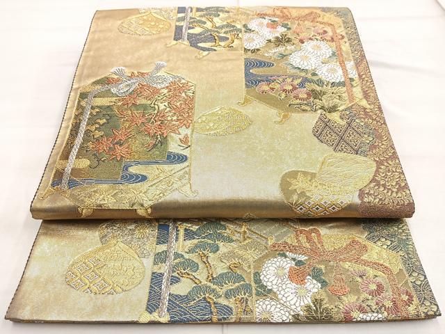 ■■■　サイズ　■■■ 長さ 438cm 幅 31cm程 ■■■　商品詳細　■■■ 【正絹・芯なし】 詳細に関しましては、画像をご確認ください。 大変上質な逸品になります。 お安く出品致しますので、是非この機会にいかがでしょうか？ ■■■　...