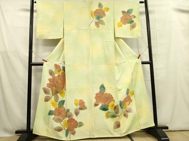 ■■■　サイズ　■■■ 身丈 163cm（肩から） 裄丈 63cm 袖丈 48cm　縫込み 3cm 袖幅 32cm 前幅 23cm 後幅 30cm 着物縫いこみ 内揚げ 2cm 裄 お袖側 約1cm　身頃側 約1cm ■■■　商品詳細　■■...