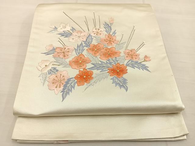 ■■■　サイズ　■■■ 長さ 428cm 幅 30.5cm程 ■■■　商品詳細　■■■ 【正絹・芯なし】 詳細に関しましては、画像をご確認ください。 大変上質な逸品になります。 お安く出品致しますので、是非この機会にいかがでしょうか？ ■■...