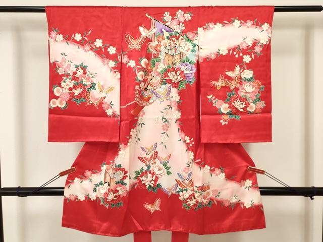 ■■■　サイズ　■■■ 【着物】 身丈 98cm（肩から） 裄丈 47.5cm 袖丈 57.5cm ■■■　商品詳細　■■■ 産着【正絹】の 状態は接写画像のように右袖前に薄い汚れがございますが その他特に目立ったシミ汚れなどもなく大変良い...