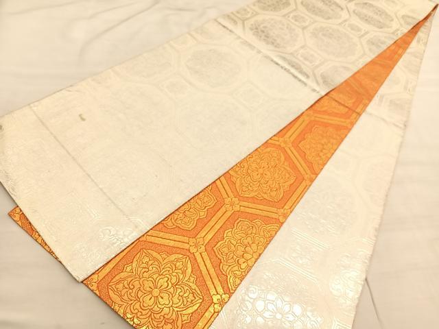 ■■■　サイズ　■■■ 長さ 436cm 幅 30.5cm程 ■■■　商品詳細　■■■ 【正絹・芯なし】 詳細に関しましては、画像をご確認ください。 大変上質な逸品になります。 お安く出品致しますので、是非この機会にいかがでしょうか？ ※た...