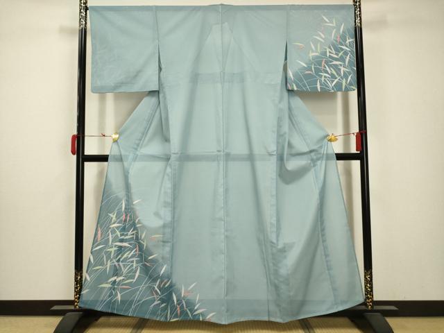 ■■■　サイズ　■■■ 身丈 157.5cm（肩から） 裄丈 67.5cm 袖丈 46cm　縫込み 3.5cm 袖幅 34cm 前幅 26.5cm 後幅 30.5cm 着物縫いこみ 内揚げ 3.5cm 裄 お袖側 約1cm　身頃側 約0cm...