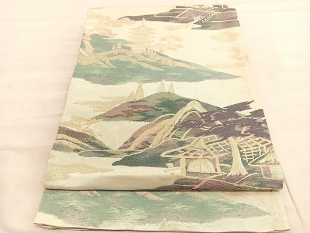 ■■■　サイズ　■■■ 長さ 380cm 幅 29cm程 ■■■　商品詳細　■■■ 【正絹・芯なし】 詳細に関しましては、画像をご確認ください。 大変上質な逸品になります。 お安く出品致しますので、是非この機会にいかがでしょうか？ ■■■　...