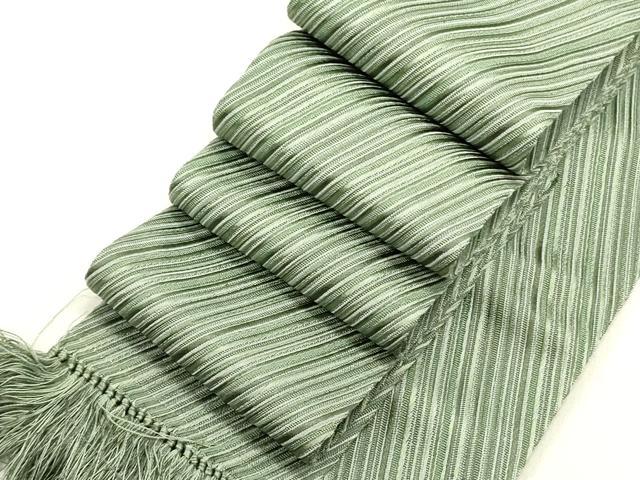 ■■■　サイズ　■■■ 長さ 424cm 幅 10cm程 ■■■　商品詳細　■■■ 【正絹・未使用】 状態は一度も締めておらず 特に目立ったシミ汚れなどもなく大変良い状態です。 大変上質な逸品になります。 お安く出品致しますので、是非この機...