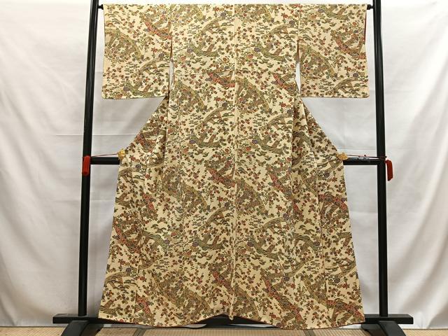 ■■■　サイズ　■■■ 身丈 156cm（肩から） 裄丈 65cm 袖丈 49cm　縫込み 3.5cm 袖幅 33cm 前幅 24.5cm 後幅 29.5cm 着物縫いこみ 内揚げ 0cm 裄 お袖側 約2.5cm　身頃側 約1.5cm ■...