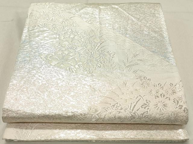 ■■■　サイズ　■■■ 長さ 404cm 幅 30.5cm程 ■■■　商品詳細　■■■ 【正絹・芯なし】 詳細に関しましては、画像をご確認ください。 大変上質な逸品になります。 お安く出品致しますので、是非この機会にいかがでしょうか？ ※汚...