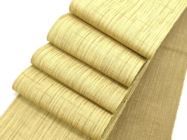 ■■■　サイズ　■■■ 長さ 428cm 幅 10cm程 ■■■　商品詳細　■■■ 【正絹】 状態は締めてはおりますが 特に目立ったシミ汚れなどもなく大変良い状態です。 本場筑前博多織は、 福岡県福岡市博多区やその周辺で生産される絹織物です...