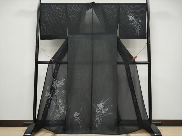 ■■■　サイズ　■■■ 身丈 164cm（肩から） 裄丈 69.5cm 袖丈 49cm　縫込み 5cm 袖幅 35cm 前幅 26.5cm 後幅 31cm 着物縫いこみ 内揚げ 5cm 裄 お袖側 約1cm　身頃側 約0cm ■■■　商品詳...