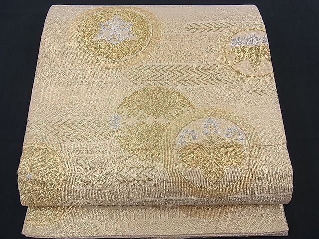 ■■■　サイズ　■■■ 長さ 416cm 幅 31cm程 ■■■　商品詳細　■■■ 【正絹】状態は締めてはおりますが特に目立ったシミ汚れなどもなく大変良い状態です。大変上質な逸品になります。お安く出品致しますので、是非この機会にいかがでしょ...