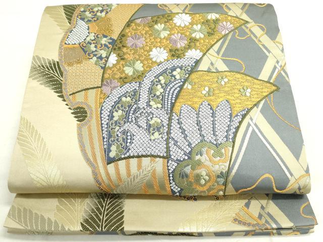 ■■■　サイズ　■■■ 長さ 436cm 幅 30.5cm程 ■■■　商品詳細　■■■ 【正絹】 状態は1.2回程しか締めておりませんが 接写画像のように裏地に薄い汚れがございますが その他表地は特に目立ったシミ汚れなどもなく大変良い状態で...