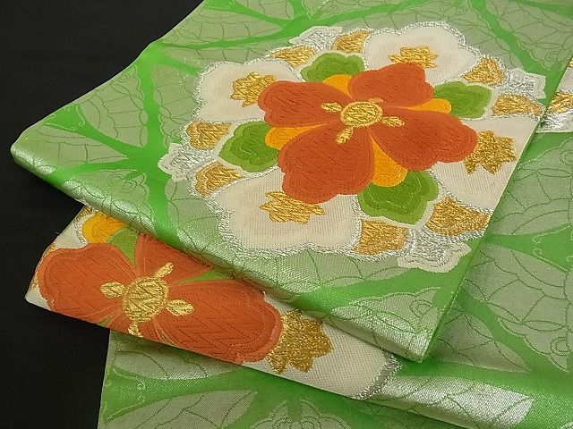 ■■■　サイズ　■■■ 長さ 420cm 幅 29.5cm程です。 ■■■　商品詳細　■■■ 正絹・芯なし・関西仕立てになります。状態は表地所々に薄いシミ・若干のスレがございます。大変上質な逸品になりますのでぜひお手入れをされてお召しになら...