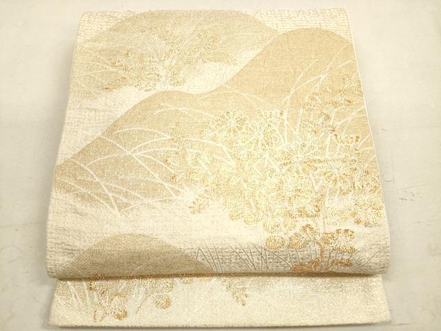 ■■■　サイズ　■■■ 長さ 428cm 幅 31cm程 ■■■　商品詳細　■■■ 【正絹・芯なし】 詳細に関しましては、画像をご確認ください。 大変上質な逸品になります。 お安く出品致しますので、是非この機会にいかがでしょうか？ ※汚れ等...