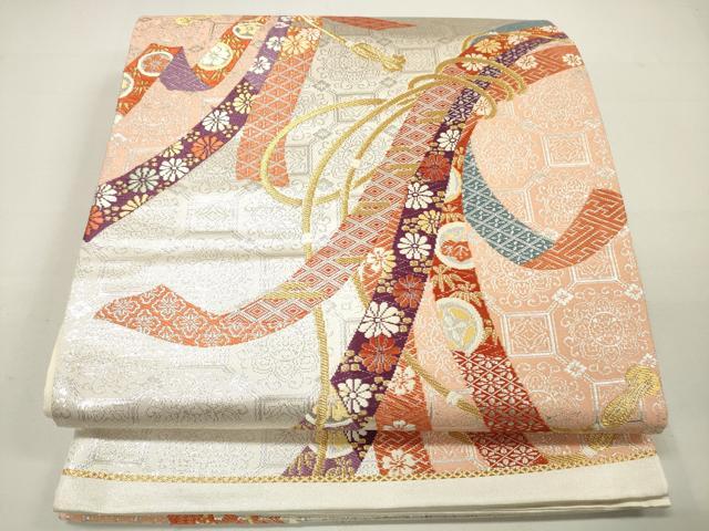 ■■■　サイズ　■■■ 長さ 426cm 幅 30cm程 ■■■　商品詳細　■■■ 【正絹・関西仕立て】 詳細に関しましては、画像をご確認ください。 大変上質な逸品になります。 お安く出品致しますので、是非この機会にいかがでしょうか？ ※汚...