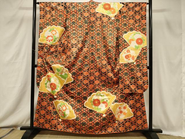 ■■■　サイズ　■■■ 身丈 159cm（肩から） 裄丈 64cm 袖丈 107cm　縫込み 10cm 袖幅 33.5cm 前幅 23cm 後幅 30cm 着物縫いこみ 内揚げ 7cm 裄 お袖側 約2.5cm　身頃側 約3cm ■■■　商...