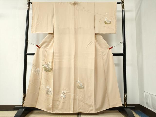 ■■■　サイズ　■■■ 身丈 159cm（肩から） 裄丈 63.5cm 袖丈 49cm　縫込み 5cm 袖幅 33cm 前幅 24cm 後幅 29.5cm 着物縫いこみ 内揚げ 8.5cm 裄 お袖側 約5cm　身頃側 約5cm ■■■　商...