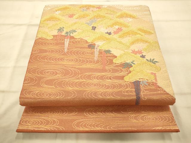 ■■■　サイズ　■■■ 長さ 440cm 幅 30cm程 ■■■　商品詳細　■■■ 【正絹・関西仕立て】 詳細に関しましては、画像をご確認ください。 大変上質な逸品になります。 お安く出品致しますので、是非この機会にいかがでしょうか？ ■■...