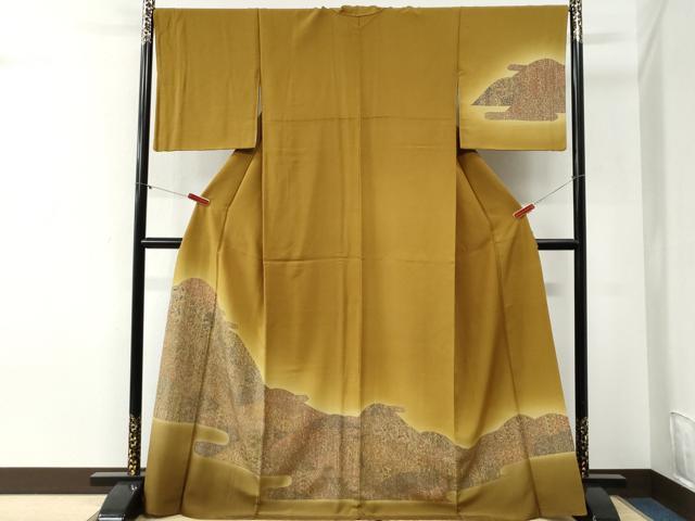 ■■■　サイズ　■■■ 身丈 170.5cm（肩から） 裄丈 68cm 袖丈 48cm　縫込み 7cm 袖幅 35cm 前幅 26cm 後幅 32cm 着物縫いこみ 内揚げ 1cm 裄 お袖側 約3cm　身頃側 約3cm ■■■　商品詳細　...