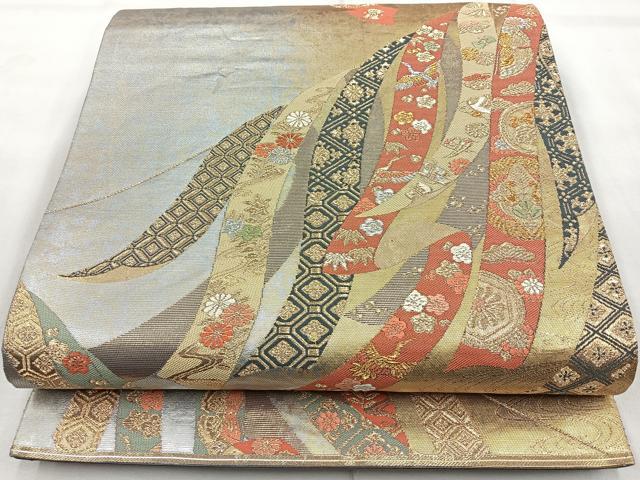 ■■■　サイズ　■■■ 長さ 438cm 幅 31cm程 ■■■　商品詳細　■■■ 【正絹】 詳細に関しましては、画像をご確認ください。 大変上質な逸品になります。 お安く出品致しますので、是非この機会にいかがでしょうか？ ■■■　注意事項...