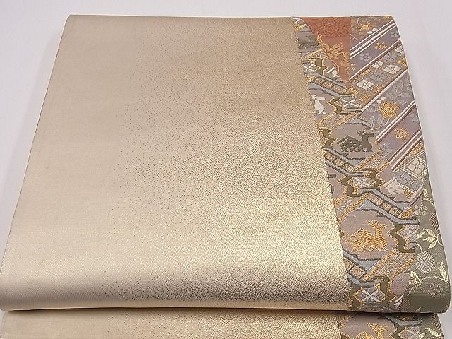 ■■■　サイズ　■■■ 長さ 436cm 幅 30.5cm程 ■■■　商品詳細　■■■ 【正絹・芯なし】 詳細に関しましては、画像をご確認ください。 大変上質な逸品になります。 お安く出品致しますので、是非この機会にいかがでしょうか？ ■■...