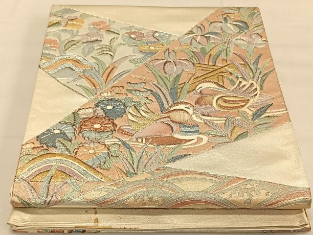 ■■■　サイズ　■■■ 長さ 430cm 幅 31.5cm程 ■■■　商品詳細　■■■ 【正絹・芯なし】 詳細に関しましては、画像をご確認ください。 大変上質な逸品になります。 お安く出品致しますので、是非この機会にいかがでしょうか？ ■■...