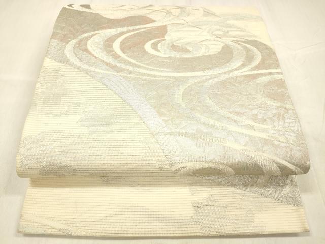 ■■■　サイズ　■■■ 長さ 422cm 幅 31cm程 ■■■　商品詳細　■■■ 【正絹】 状態は接写画像のように 裏地に薄い汚れがございますが その他表地は特に目立ったシミ汚れなどもなく大変良い状態です。 着用時には見えない部分になるか...