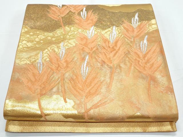 ■■■　サイズ　■■■ 長さ 416cm 幅 30cm程 ■■■　商品詳細　■■■ 【正絹・芯なし】 詳細に関しましては、画像をご確認ください。 大変上質な逸品になります。 お安く出品致しますので、是非この機会にいかがでしょうか？ ■■■　...