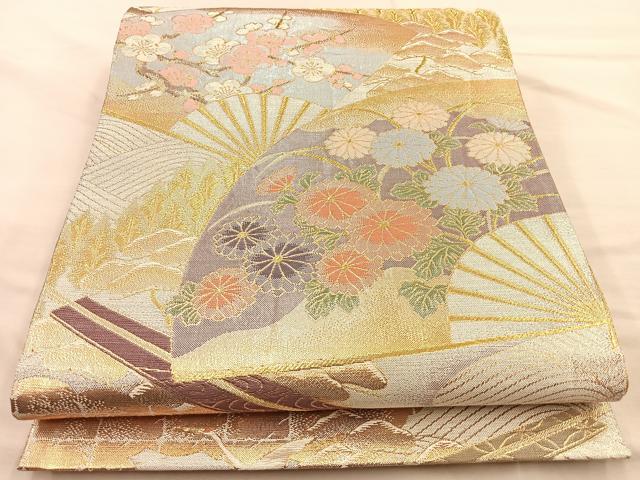 ■■■　サイズ　■■■ 長さ 432cm 幅 30.5cm程 ■■■　商品詳細　■■■ 【正絹】 詳細に関しましては、画像をご確認ください。 大変上質な逸品になります。 お安く出品致しますので、是非この機会にいかがでしょうか？ ※汚れ等に関...