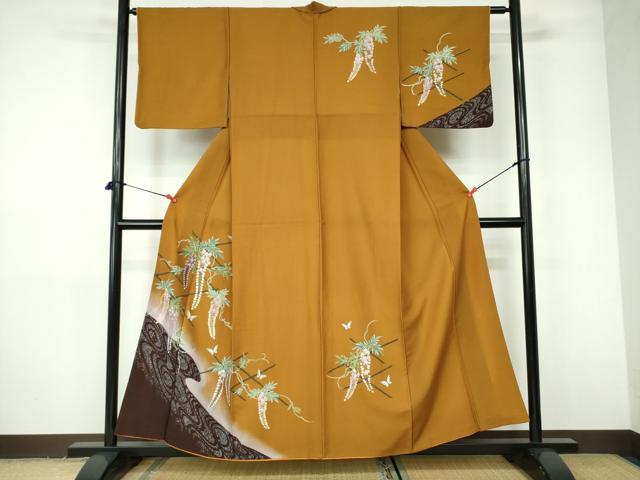 ■■■　サイズ　■■■ 身丈 156cm（肩から） 裄丈 62.5cm 袖丈 45cm　縫込み 4cm 袖幅 32.5cm 前幅 24cm 後幅 30cm 着物縫いこみ 内揚げ 8cm 裄 お袖側 約1.5cm　身頃側 約1.5cm ■■■...