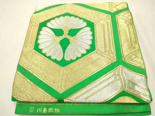■■■　サイズ　■■■ 長さ 424cm 幅 29.5cm程 ■■■　商品詳細　■■■ 【正絹・関西仕立て】 状態は接写画像のように たれ先・手先・裏地に汚れ、柄止まり・汚れ・折れ山の汚れがございますが その他特に目立ったシミ汚れなどもなく...