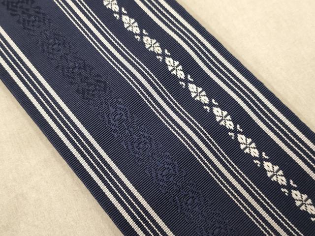 ■■■　サイズ　■■■ 長さ 388cm 幅 8cm程 ■■■　商品詳細　■■■ 【正絹】 詳細に関しましては、画像をご確認ください。 本場筑前博多織は、 福岡県福岡市博多区やその周辺で生産される絹織物です。 仏具のひとつである独鈷、華皿を...