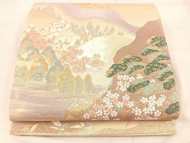 ■■■　サイズ　■■■ 長さ 424cm 幅 30.5cm程 ■■■　商品詳細　■■■ 【正絹】 詳細に関しましては、画像をご確認ください。 大変上質な逸品になります。 お安く出品致しますので、是非この機会にいかがでしょうか？ ■■■　注意...