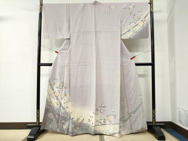 ■■■　サイズ　■■■ 身丈 163cm（肩から） 裄丈 66.5cm 袖丈 47cm　縫込み 7cm 袖幅 34.5cm 前幅 27cm 後幅 32cm 着物縫いこみ 内揚げ 3cm 裄 お袖側 約2cm　身頃側 約4cm ■■■　商品詳...