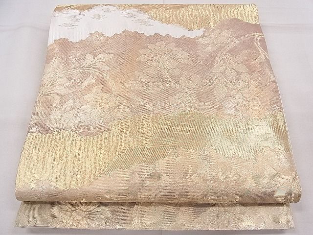 ■■■　サイズ　■■■ 長さ 416cm 幅 31cm程 ■■■　商品詳細　■■■ 【正絹】 状態は締めてはおりますが 特に目立ったシミ汚れなどもなく大変良い状態です。 大変上質な逸品になります。 お安く出品致しますので、是非この機会にいか...