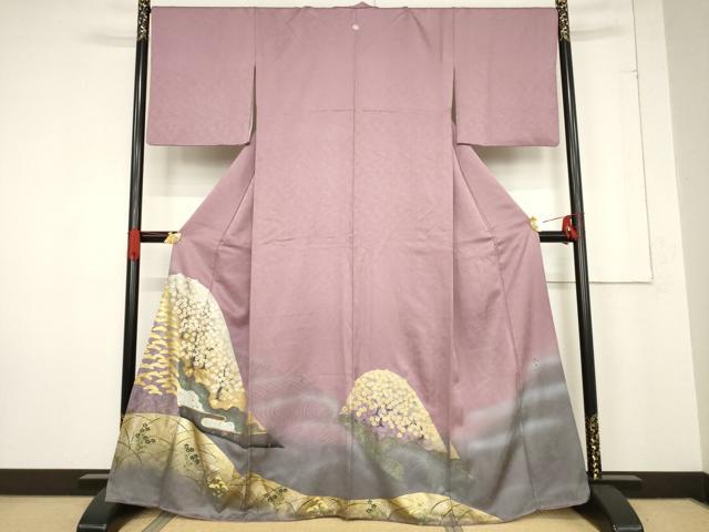 ■■■　サイズ　■■■ 身丈 163cm（肩から） 裄丈 68.5cm 袖丈 48cm　縫込み 5cm 袖幅 34cm 前幅 26cm 後幅 32cm 着物縫いこみ 内揚げ 3.5cm 裄 お袖側 約2cm　身頃側 約1cm ■■■　商品詳...