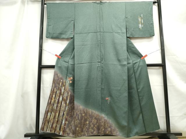 ■■■　サイズ　■■■ 身丈 155cm（肩から） 裄丈 63cm 袖丈 45cm　縫込み 6.5cm 袖幅 32cm 前幅 24cm 後幅 30cm 着物縫いこみ 内揚げ 14cm 裄 お袖側 約2cm　身頃側 約3.5cm ■■■　商品...