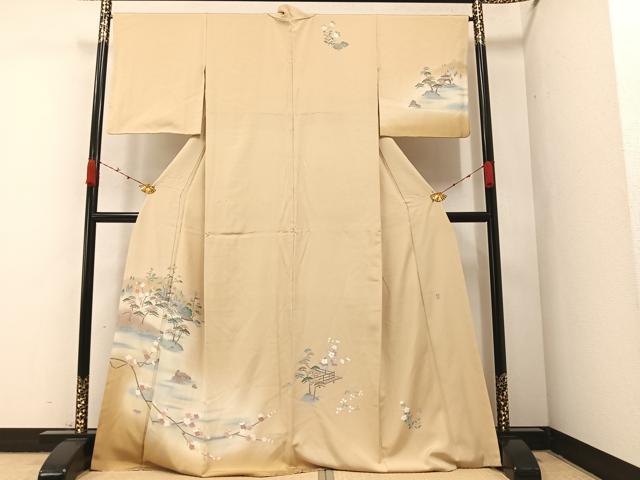 ■■■　サイズ　■■■ 身丈 167cm（肩から） 裄丈 66.5cm 袖丈 47cm　縫込み 4cm 袖幅 34cm 前幅 24cm 後幅 30.5cm 着物縫いこみ 内揚げ 0cm 裄 お袖側 約0cm　身頃側 約1cm ■■■　商品詳...