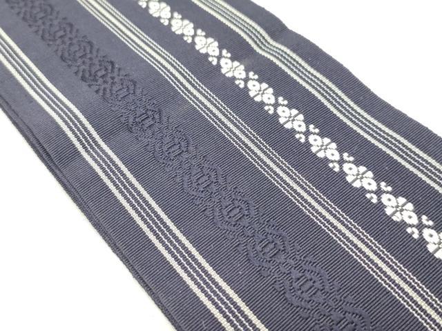 ■■■　サイズ　■■■ 長さ 378cm 幅 9.5cm程 ■■■　商品詳細　■■■ 【正絹】 詳細に関しましては、画像をご確認ください。 本場筑前博多織は、 福岡県福岡市博多区やその周辺で生産される絹織物です。 仏具のひとつである独鈷、華...