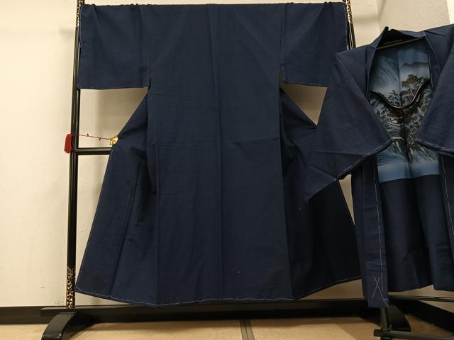 ■■■　サイズ　■■■ 【着物】 身丈 149.5cm（肩から） 裄丈 72.5cm 袖丈 47cm　縫込み 4.5cm 袖幅 37.5cm 前幅 26.5cm 後幅 32cm 着物縫いこみ 内揚げ 1cm 裄 お袖側 約1cm　身頃側 約...