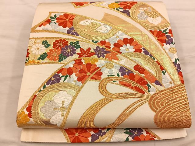 ■■■　サイズ　■■■ 長さ 424cm 幅 30.5cm程 ■■■　商品詳細　■■■ 【正絹】 詳細に関しましては、画像をご確認ください。 大変上質な逸品になります。 お安く出品致しますので、是非この機会にいかがでしょうか？ ■■■　注意...
