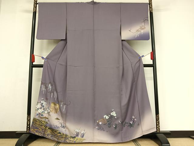 ■■■　サイズ　■■■ 身丈 161cm（肩から） 裄丈 67cm 袖丈 50cm　縫込み 4cm 袖幅 33.5cm 前幅 24cm 後幅 30.5cm 着物縫いこみ 内揚げ 8cm 裄 お袖側 約2cm　身頃側 約2cm ■■■　商品詳...