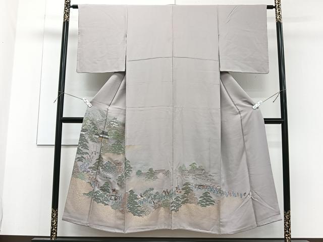 ■■■　サイズ　■■■ 身丈 146.5cm（肩から） 裄丈 61.5cm 袖丈 47.5cm　縫込み 7.5cm 袖幅 32cm 前幅 24cm 後幅 30cm 着物縫いこみ 内揚げ 13.5cm 裄 お袖側 約3.5cm　身頃側 約4....