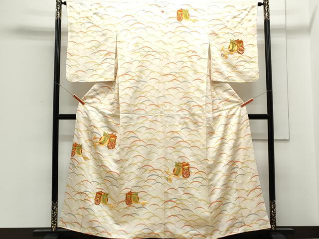 ■■■　サイズ　■■■ 身丈 157.5cm（肩から） 裄丈 64cm 袖丈 55cm　縫込み 6cm 袖幅 32cm 前幅 24cm 後幅 30cm 着物縫いこみ 内揚げ 1cm 裄 お袖側 約3cm　身頃側 約3cm ■■■　商品詳細　...