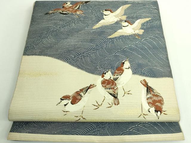 ■■■　サイズ　■■■ 長さ 416cm　幅 31cm程 ■■■　商品詳細　■■■ 【正絹】 状態は接写画像のように表地所々に薄い汚れがございます。 川島織物は明治24年、国内業者で初の宮内省御用達となるなど、 創業以来、技術と品質、独自の...