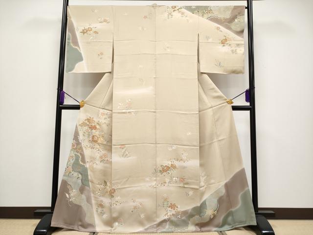 ■■■　サイズ　■■■ 身丈 167.5cm（肩から） 裄丈 67.5cm 袖丈 52.5cm　 縫込み 5cm 袖幅 34cm 前幅 25cm 後幅 30.5cm 着物縫いこみ 内揚げ 5cm 裄 お袖側 約 25cm　身頃側 約 30....