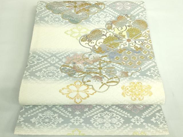 ■■■　サイズ　■■■ 長さ 368cm　幅 31cm程 ■■■　商品詳細　■■■ 【正絹・未使用】 状態は締めてはおりますが 特に目立ったシミ汚れなどもなく大変良い状態です。 金彩友禅を確立された日本随一の染織家です。 活動の幅も広く、相...