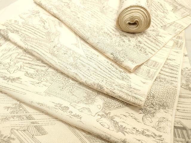 ■■■　サイズ　■■■ 長さ　　着尺分あり 幅　　　約36.5cm ■■■　商品詳細　■■■ 【正絹・未使用】 状態は特に目立ったシミ汚れなどもなく大変良い状態です。 大変上質な逸品になります。 お安く出品致しますので、是非この機会にいかが...