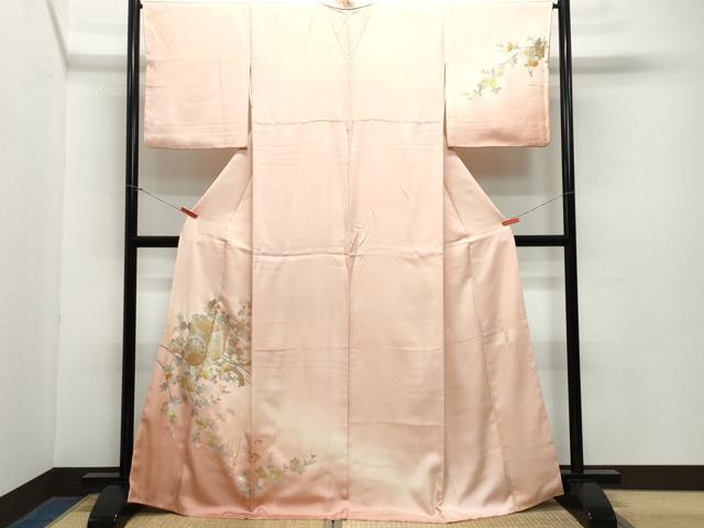 ■■■　サイズ　■■■ 身丈 166cm（肩から） 裄丈 66.5cm 袖丈 48cm　縫込み 4.5cm 袖幅 34cm 前幅 25cm 後幅 30.5cm 着物縫いこみ 内揚げ 0cm 裄 お袖側 約2cm　身頃側 約1.5cm ■■■...