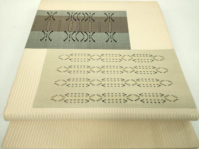 ■■■　サイズ　■■■ 長さ 444cm 幅 30.5cm程 ■■■　商品詳細　■■■ 【正絹】 状態は締めてはおりますが 特に目立ったシミ汚れなどもなく大変良い状態です。 大変上質な逸品になります。 お安く出品致しますので、是非この機会に...